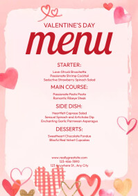 Valentines Special Menu Template | PosterMyWall
