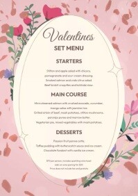 Valentines Day Menu Template | PosterMyWall