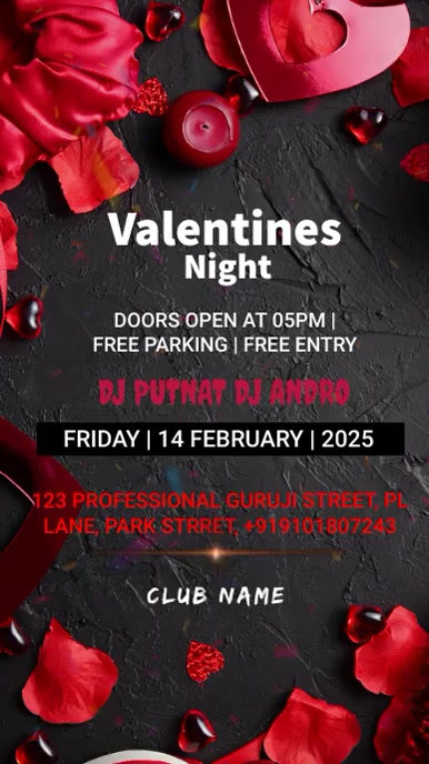 valentines night Template | PosterMyWall