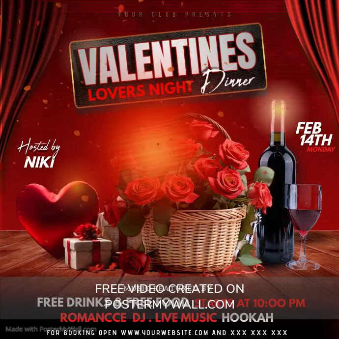 valentines night Template | PosterMyWall
