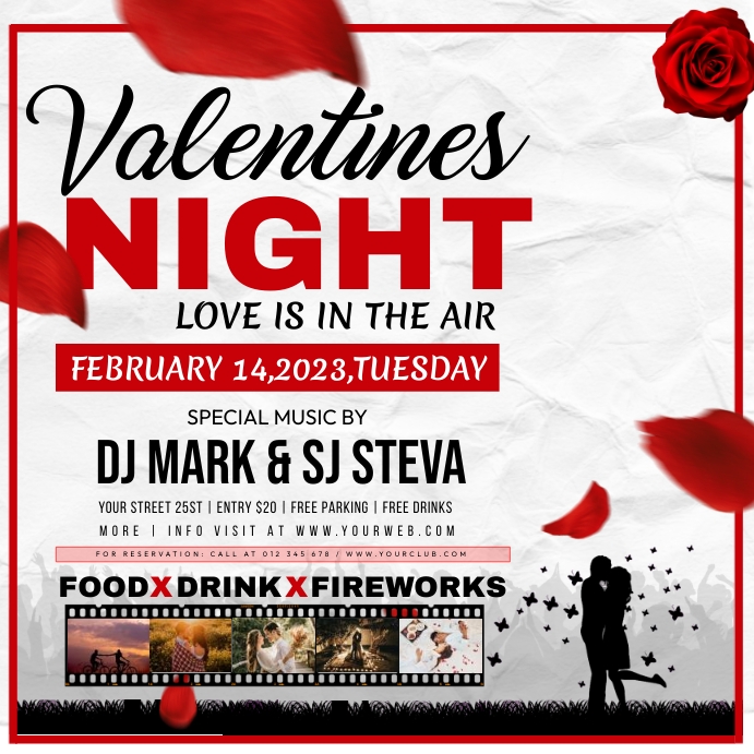 Valentines Night Event Template | PosterMyWall