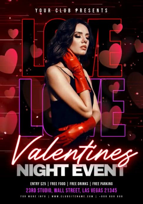 Valentines Night Event Template | PosterMyWall