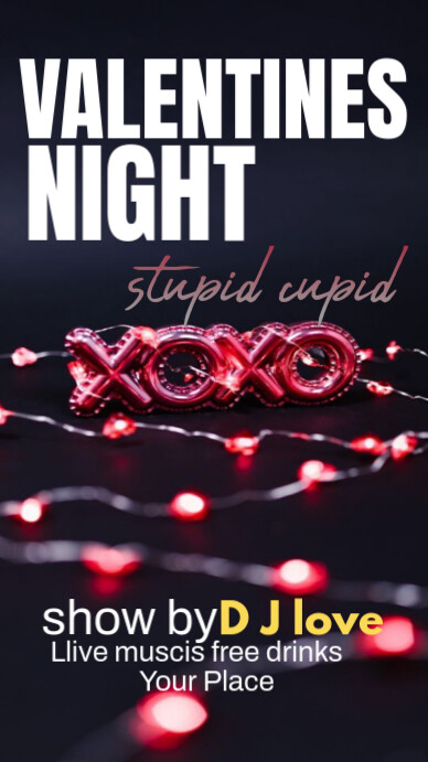 valentines night party Template | PosterMyWall