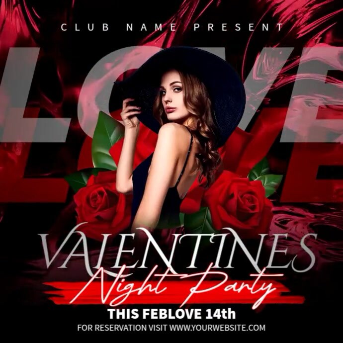 Valentines Night Party Template | PosterMyWall