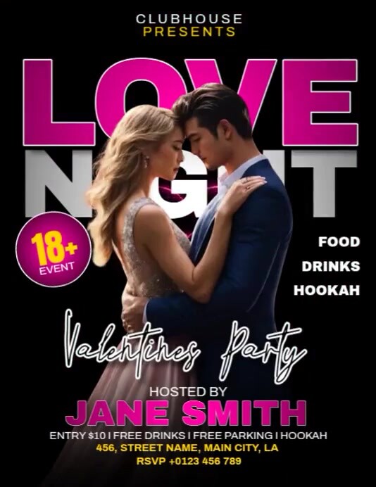 Valentines Party Ads Template | PosterMyWall