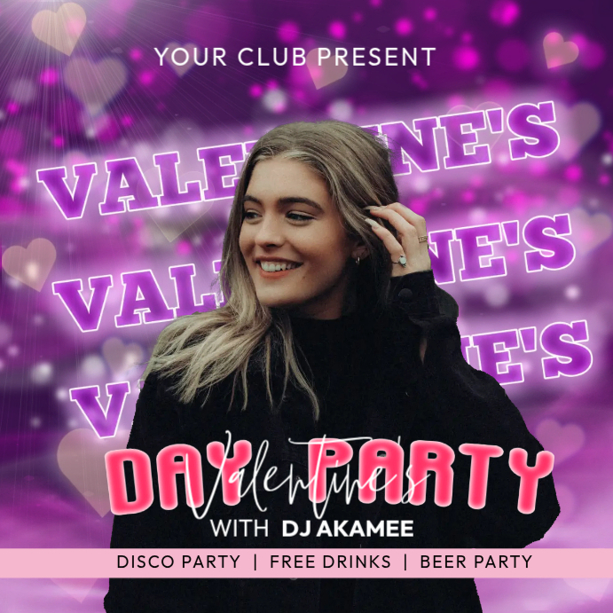 Valentines Party Template | PosterMyWall