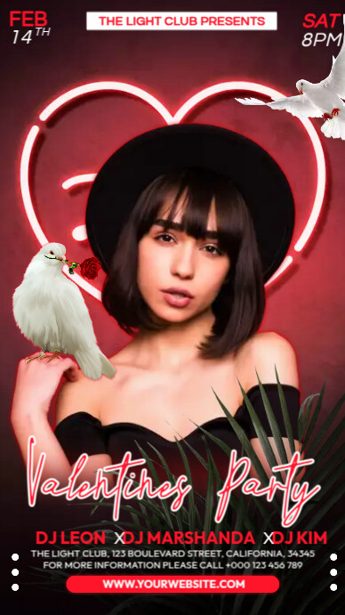 Valentines Party Instagram Post Template | PosterMyWall
