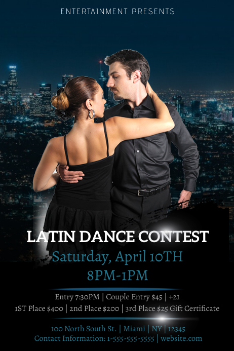 Latin Contest Template | PosterMyWall