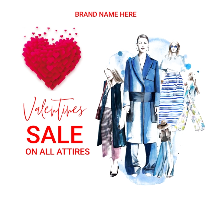 VALENTINES SALE FLYER Template | PosterMyWall