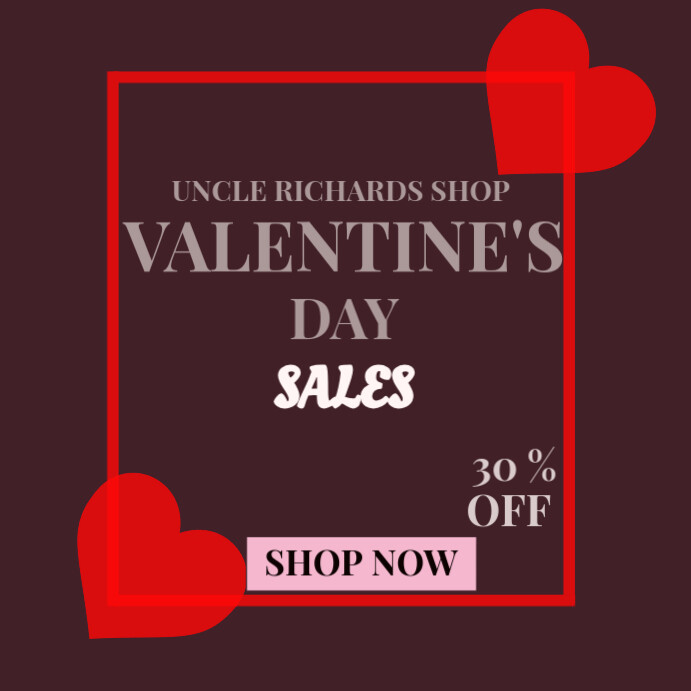 Valentines Sales Template | PosterMyWall