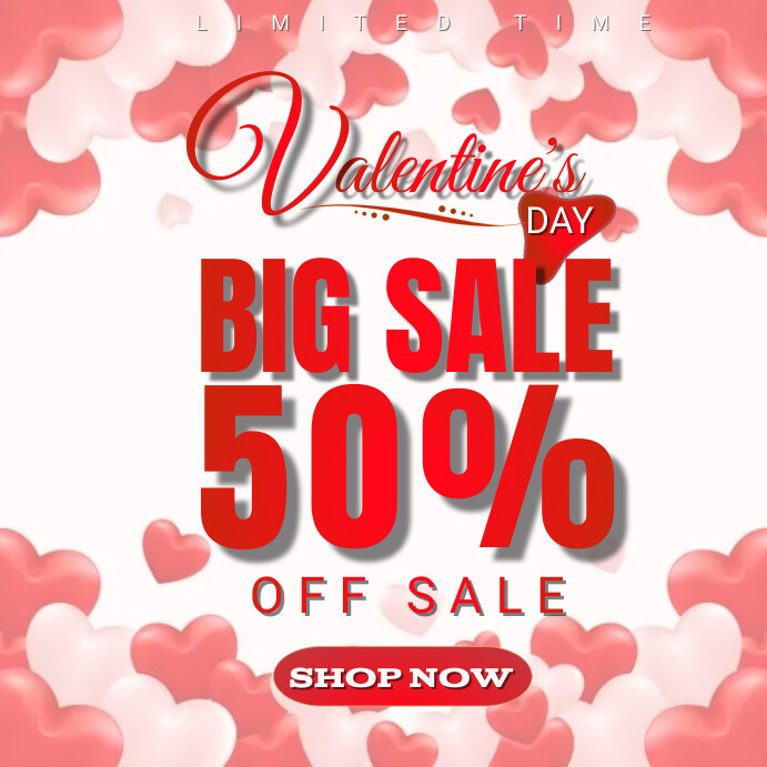 valentines sales Template | PosterMyWall