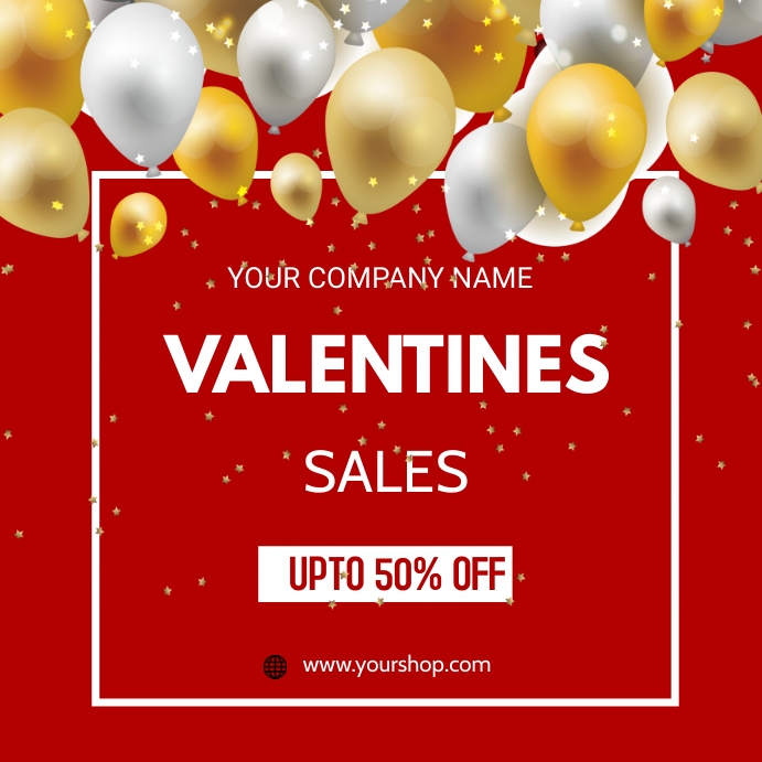 VALENTINES SALES Template | PosterMyWall