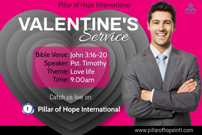 Valentines service Template | PosterMyWall