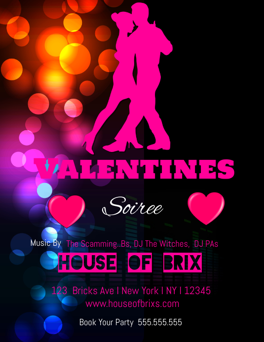 Copy of Valentines Soiree Party Template | PosterMyWall