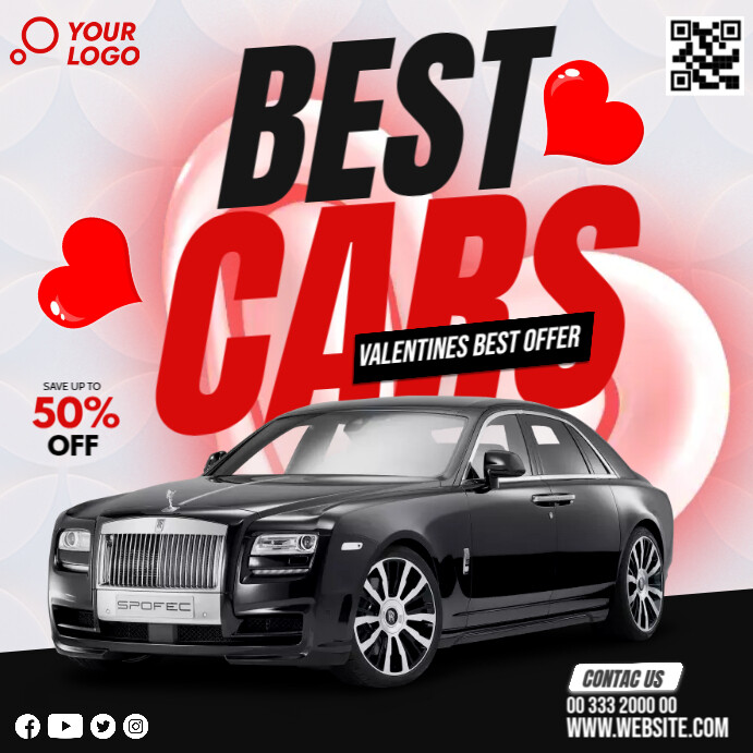 Valentines Special Car Promo Template | PosterMyWall