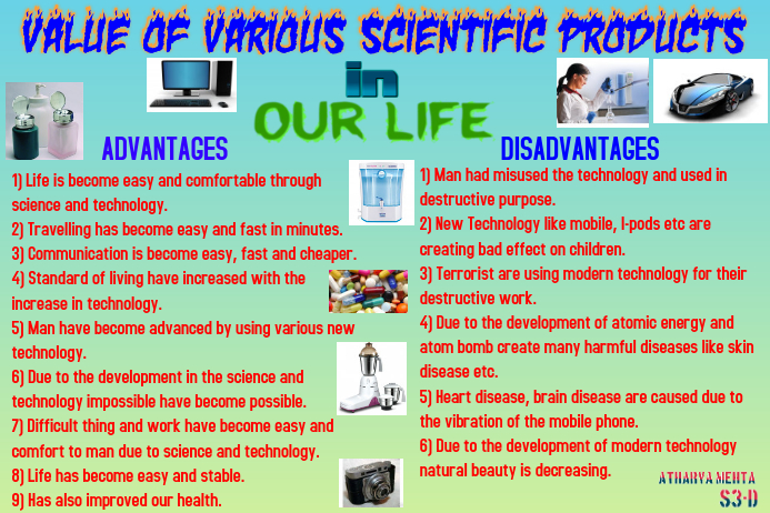 Value of various scientific products in our lives Template | PosterMyWall