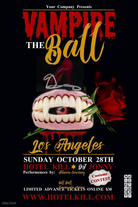 Copy of vampire ball | PosterMyWall
