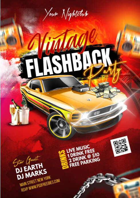 Copy of vantage flashback event flyer | PosterMyWall
