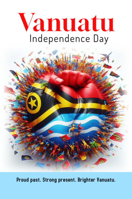 Vanuatu Independence day Template | PosterMyWall