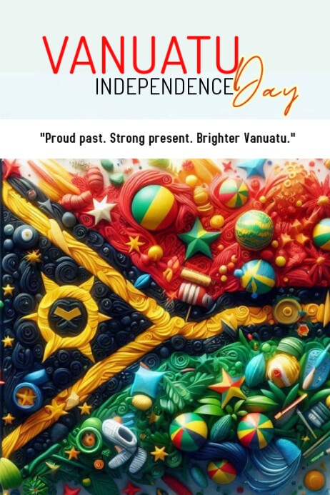Vanuatu independence day Template | PosterMyWall