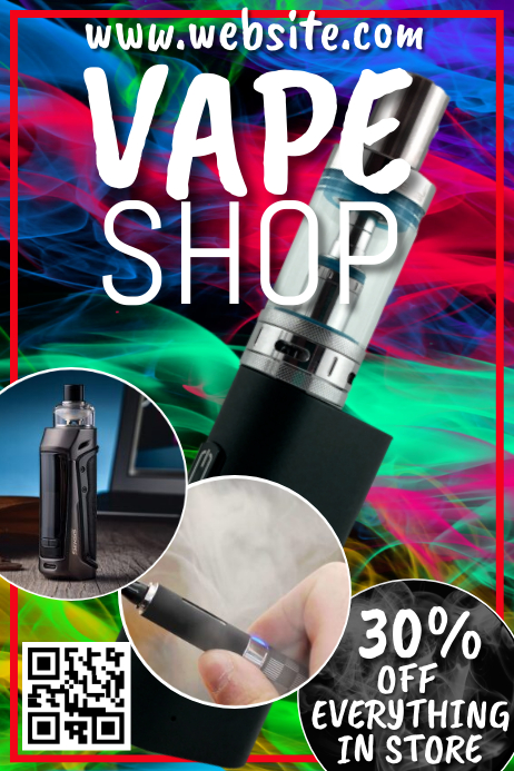 VAPE Template | PosterMyWall