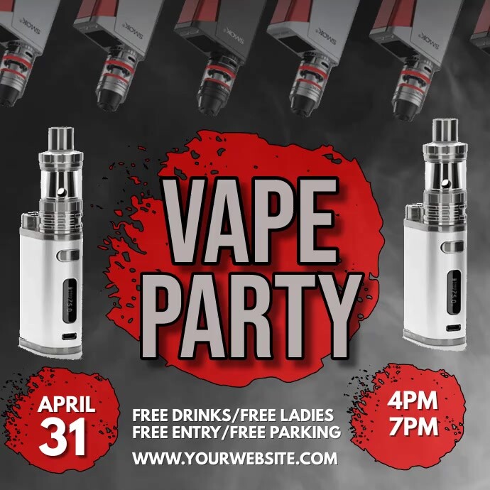 Copy of vape party | PosterMyWall