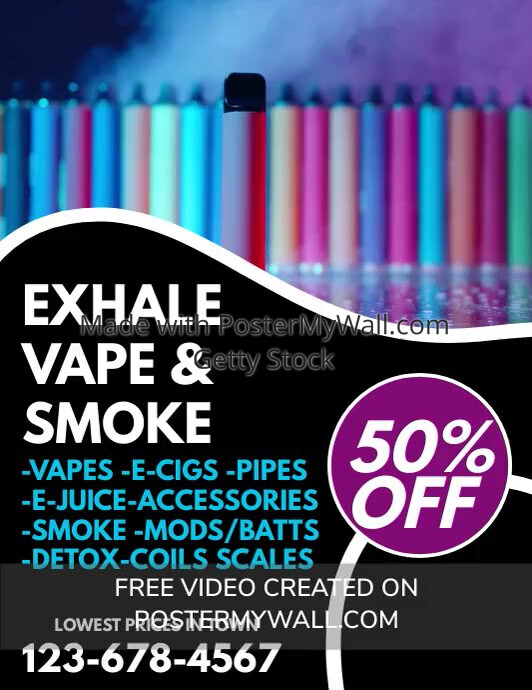 vape smoke Template | PosterMyWall