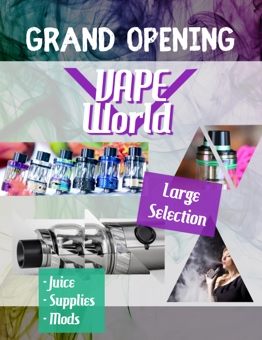 Vape StoreFlyer Template | PosterMyWall
