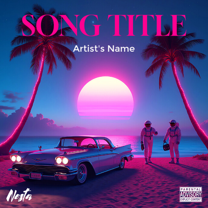 Vaporwave Music, Album, Song Cover Template | PosterMyWall