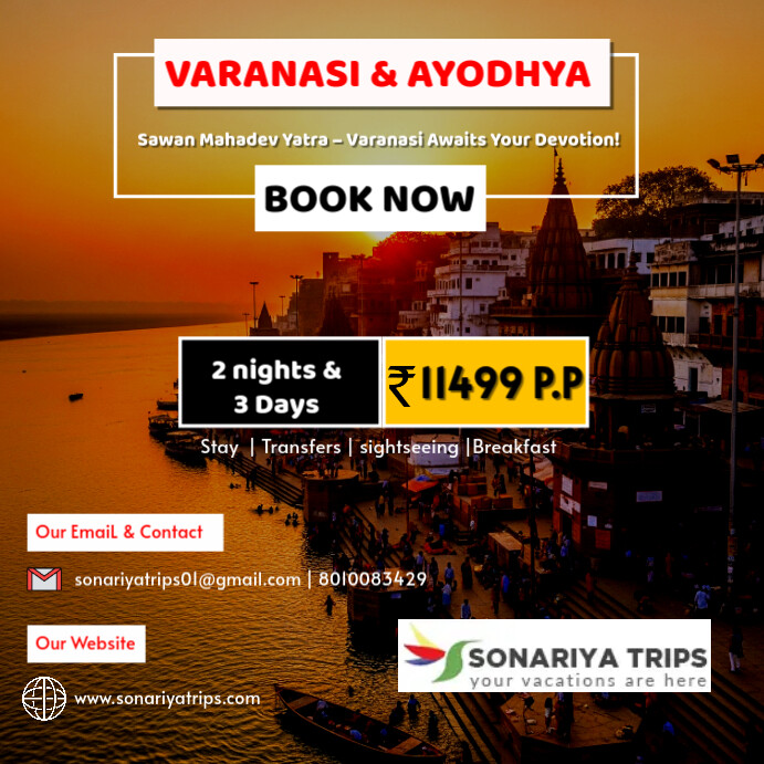 Copy of VARANASI AND AYODHYA | PosterMyWall