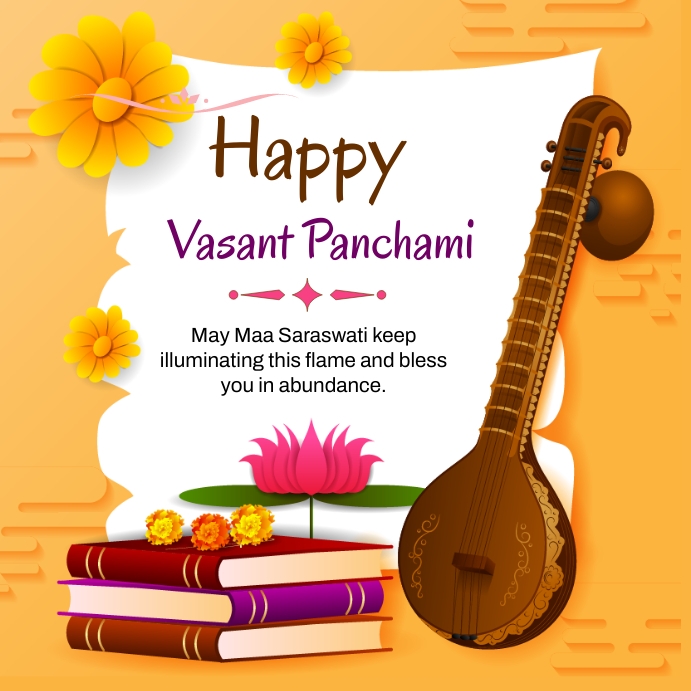 vasant panchami day flyer template | PosterMyWall
