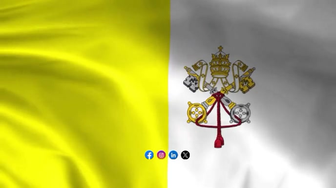 Vatican City waving Flag Template | PosterMyWall