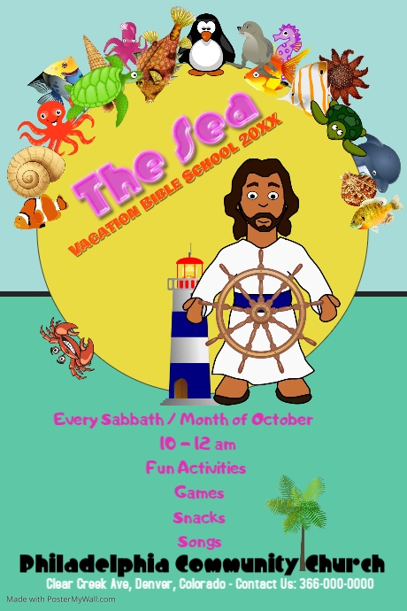 Copy of VBS/church school/escuela biblica/zoo | PosterMyWall