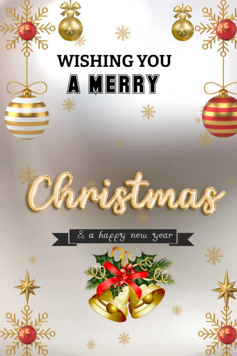 vector greeting design for christmas festival Template | PosterMyWall