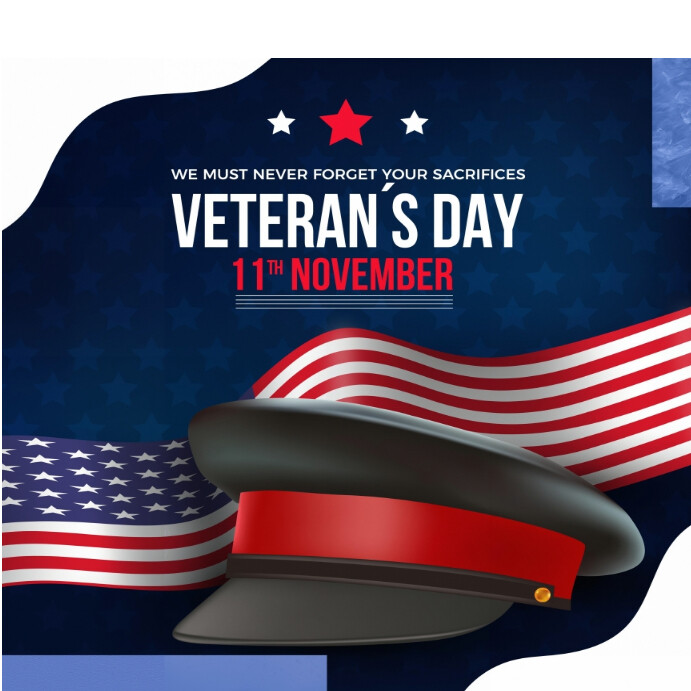 vector realistic veterans day Template | PosterMyWall