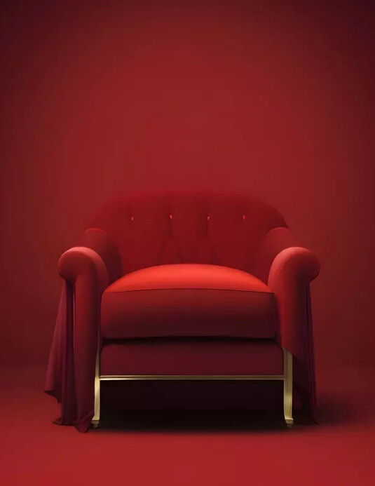 vector vintage sofa with gold decorations Template | PosterMyWall