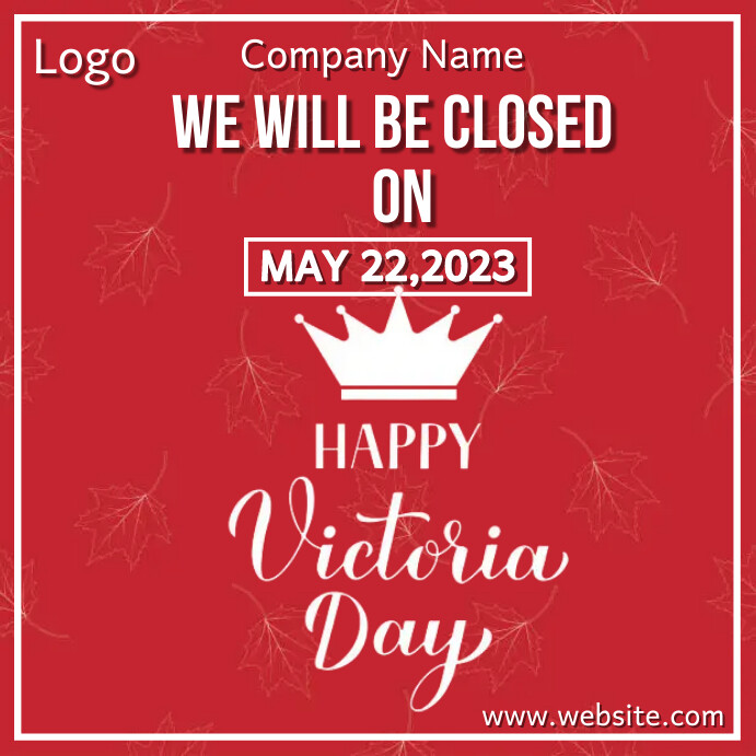 Copy of Victoria day holiday | PosterMyWall