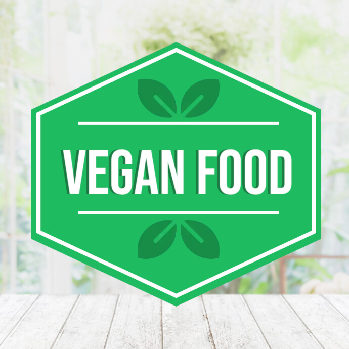 Vegan Food Logo Template | PosterMyWall