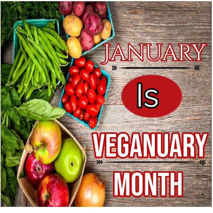 Veganuary month Instagram post Template | PosterMyWall