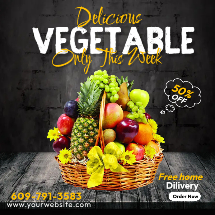 Copy of Vegetable Ads | PosterMyWall