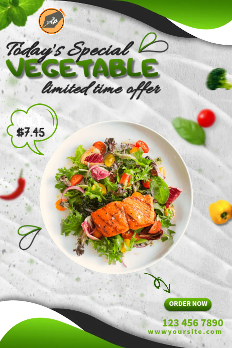 Vegetable Food Template Poster | PosterMyWall