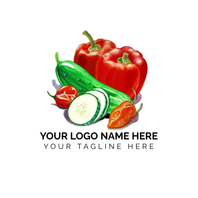 Modèle vegetable logo | PosterMyWall