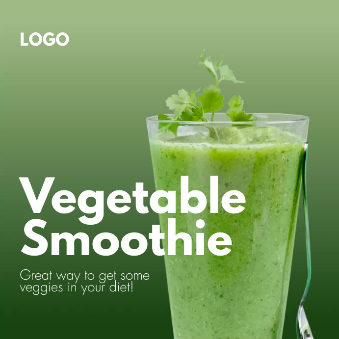 Plantilla de VEGETABLE SMOOTHIE TEMPLATE | PosterMyWall