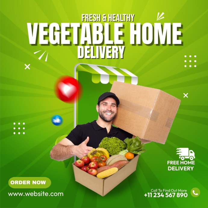 Vegetable Template | PosterMyWall