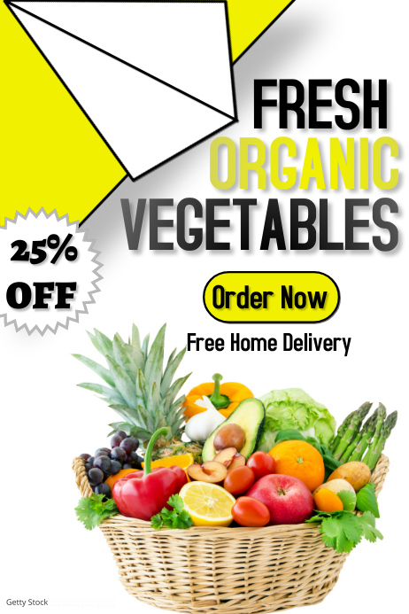 Vegetables flyer Template | PosterMyWall
