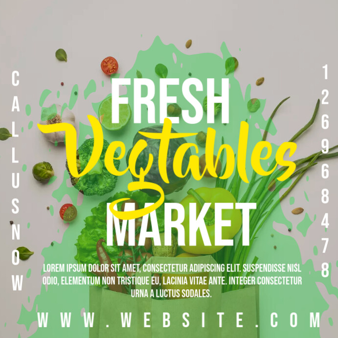 Plantilla de Folletos de Verduras | PosterMyWall