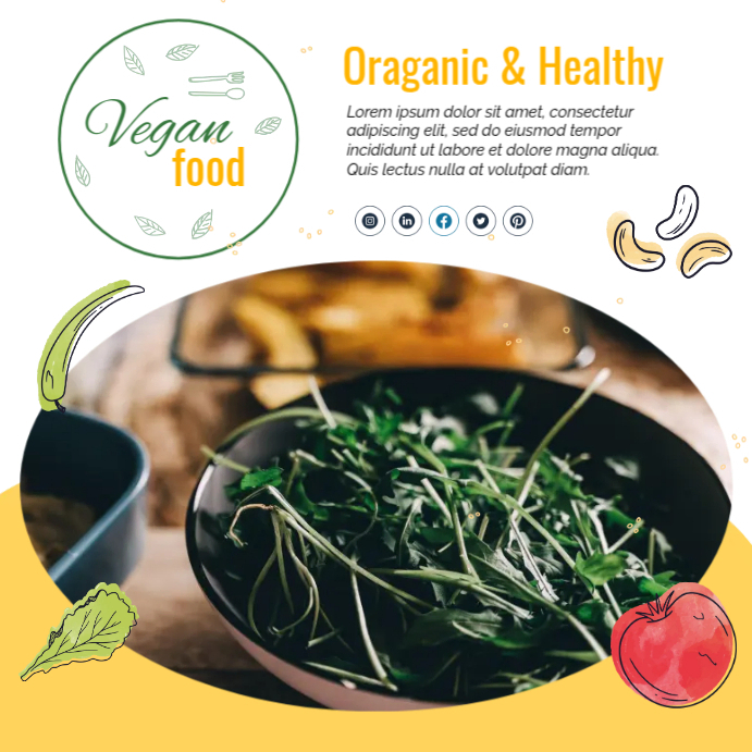 Plantilla de Vegetables Menu | PosterMyWall