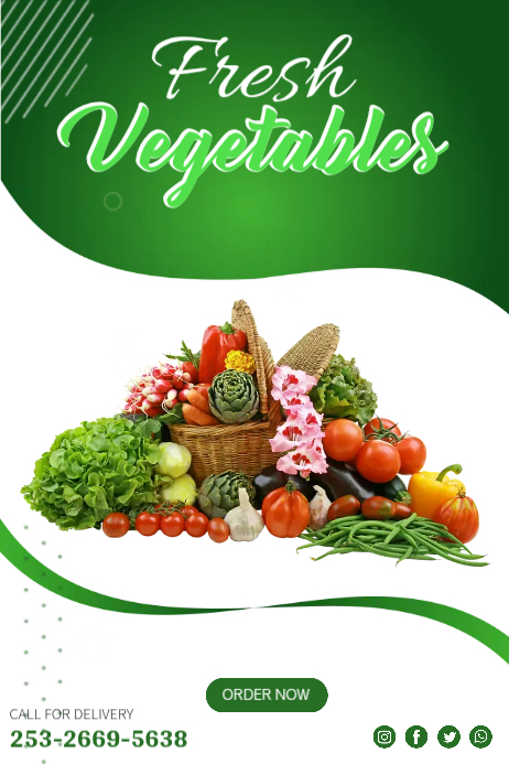 Vegetables Menu Template | PosterMyWall