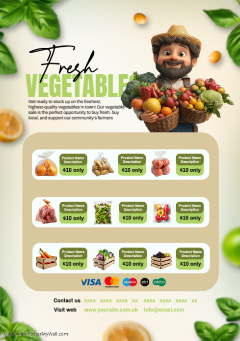 Copy of vegetables price list | PosterMyWall