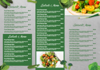 Vegetarian Restaurant Menu Template | PosterMyWall